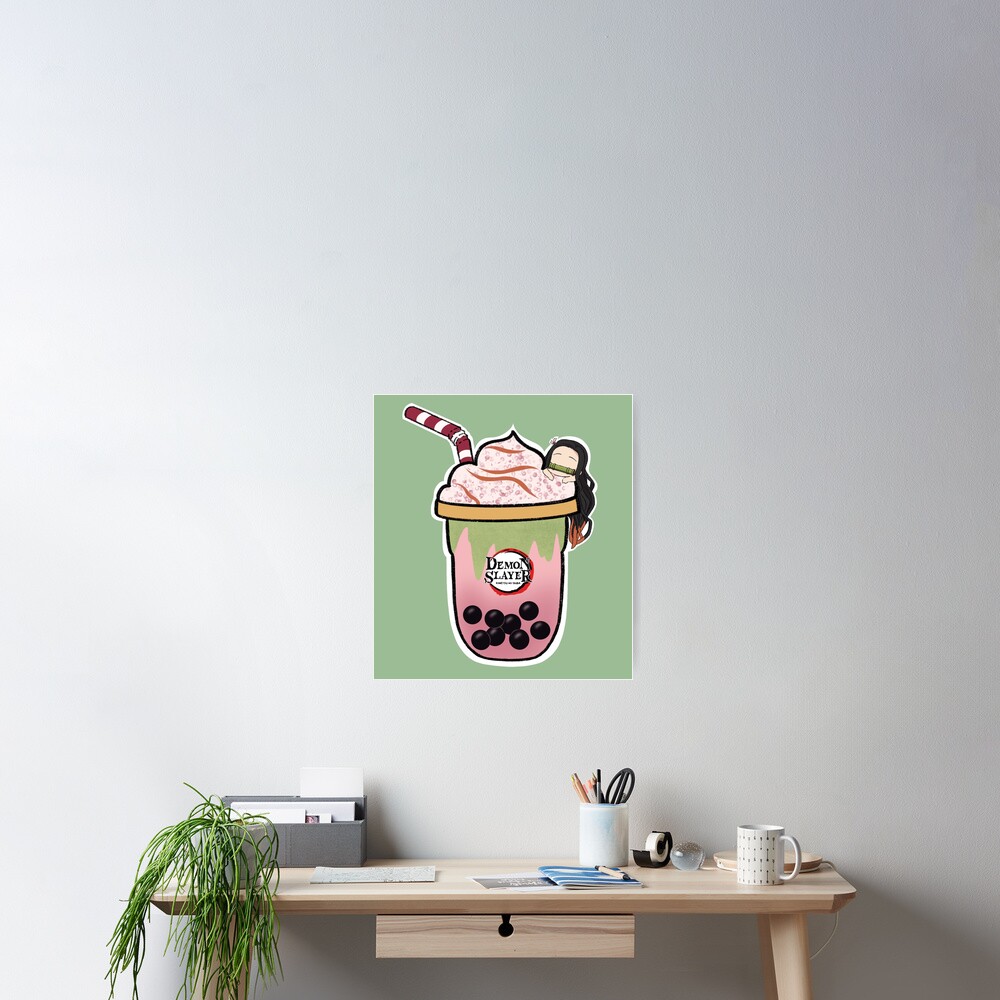 "Nezuko Kamado Boba" Poster for Sale by N0rasM0vingS0ul | Redbubble