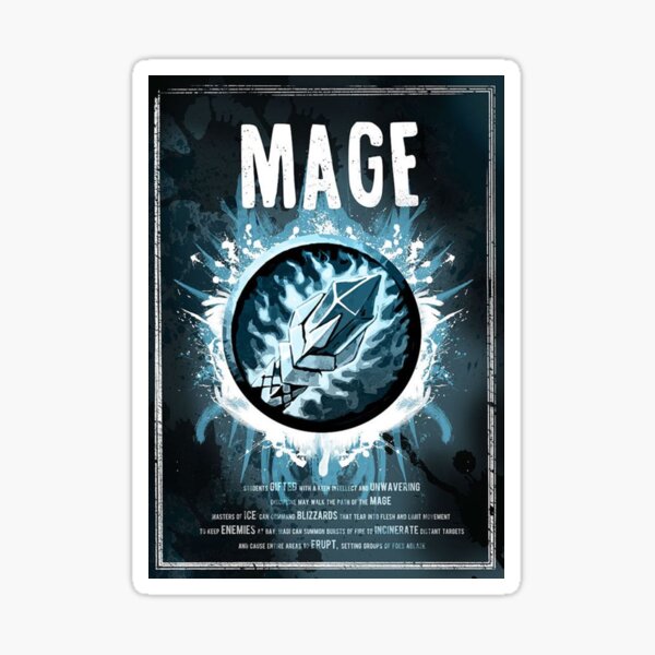 "Mage" Sticker for Sale by Shiiraoka | Redbubble