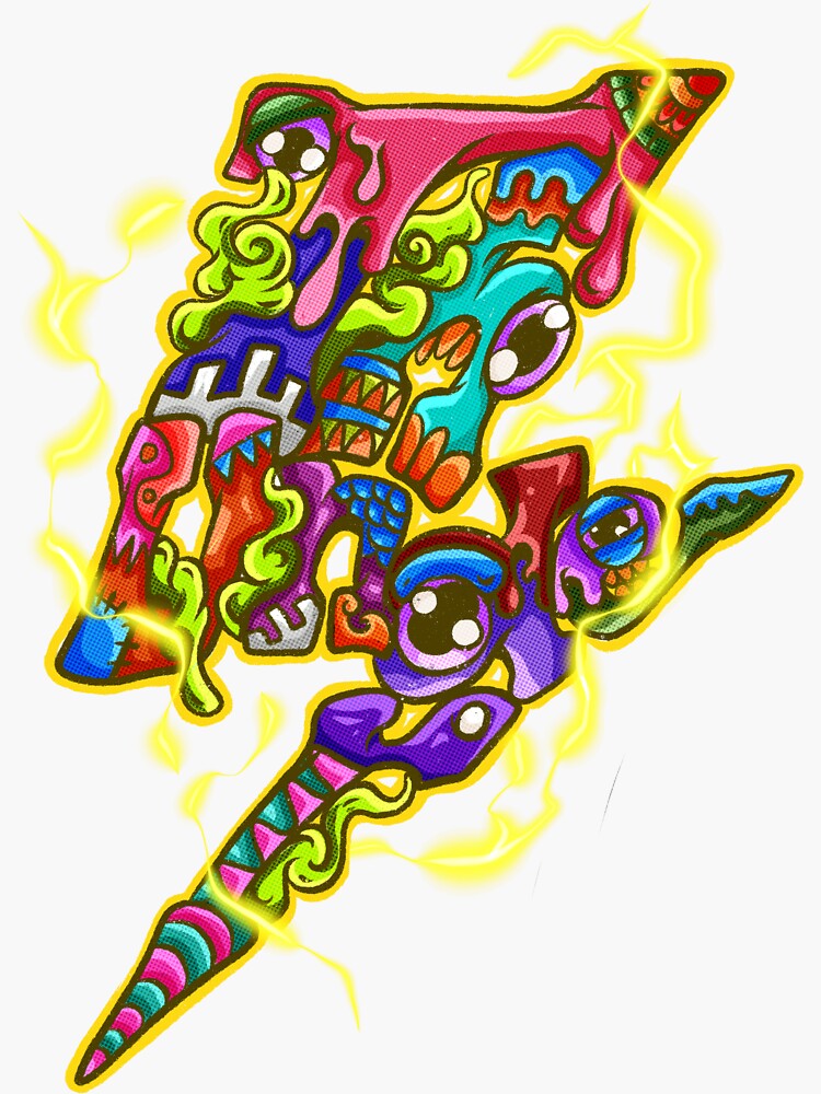 "Thunder Monster" Sticker for Sale by koyung500Store | Redbubble