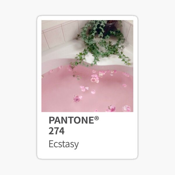 "Pantone Ecstasy " Sticker for Sale by PopPunkPlanet | Redbubble