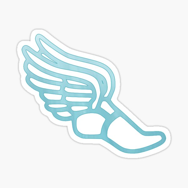 "Track Shoe Blue" Sticker for Sale by hcohen2000 | Redbubble
