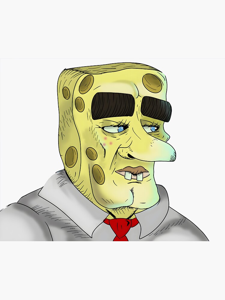 Sexy Spongebob Art Sticker For Sale By Hansbaier Redbubble