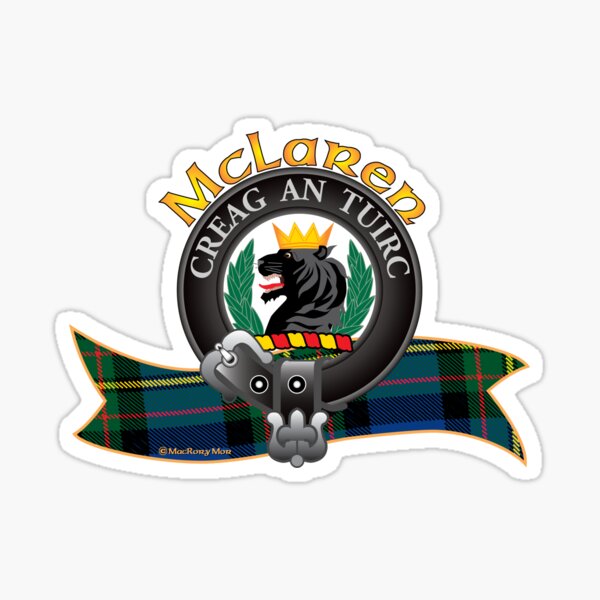 "McLaren Clan" Sticker by macrorymor | Redbubble