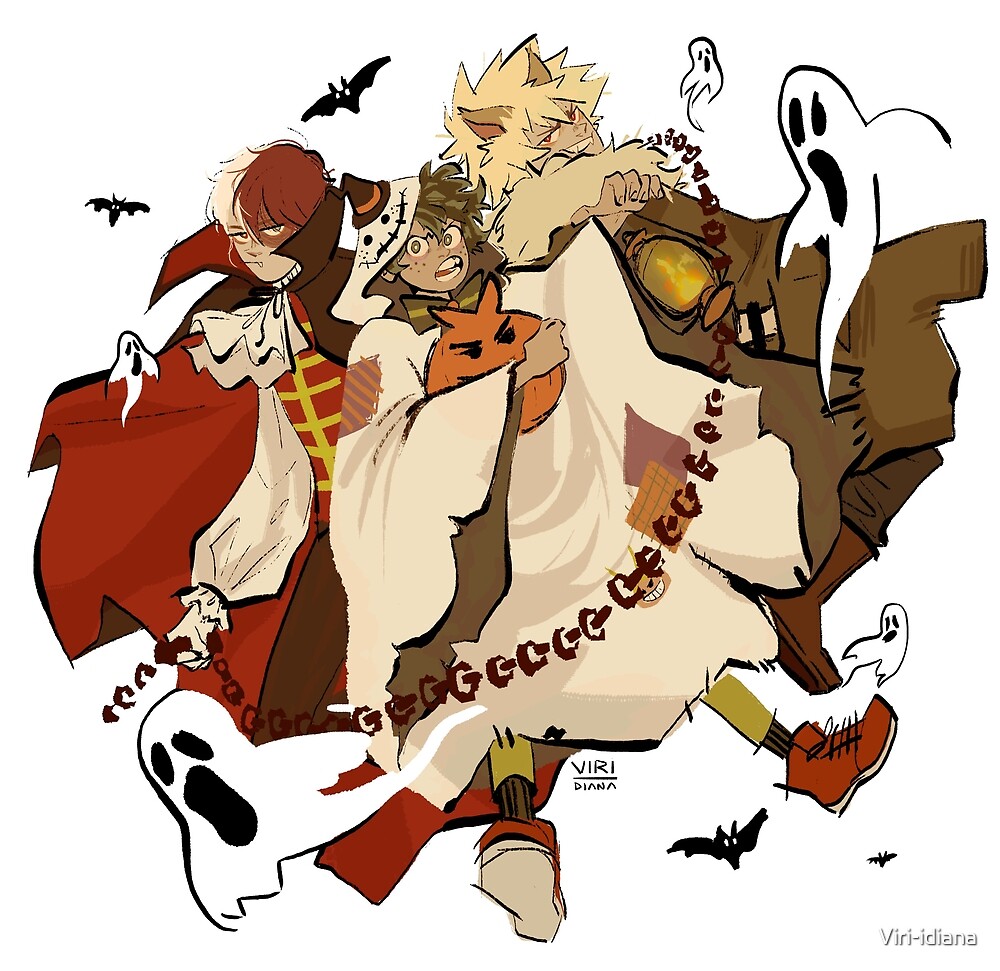 "MHA Halloween!" by Viri-idiana | Redbubble