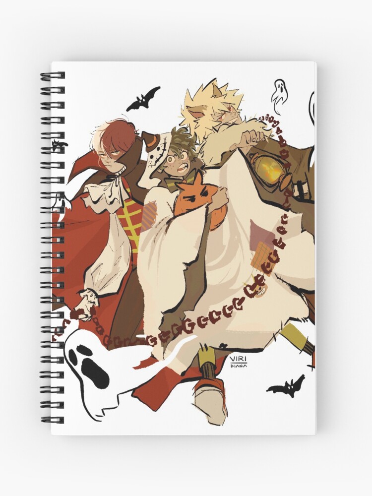 "MHA Halloween!" Spiral Notebook by Viri-idiana | Redbubble