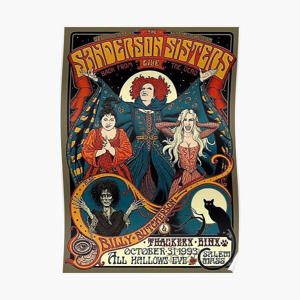 "Hocus Pocus Vintage Poster 1998" Poster for Sale by DanDuic | Redbubble