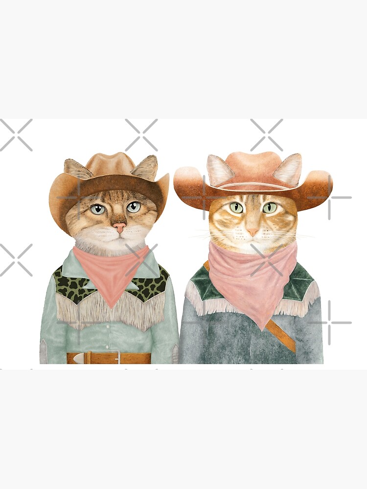 "Ginger Cat Cowboys" Jigsaw Puzzle for Sale by AnimalCrew | Redbubble