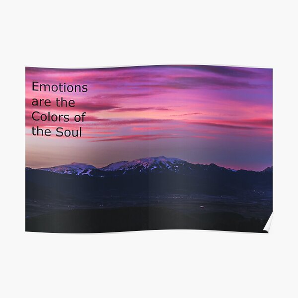"Emotions are the colors of the Soul" Poster for Sale by Ka8lan | Redbubble