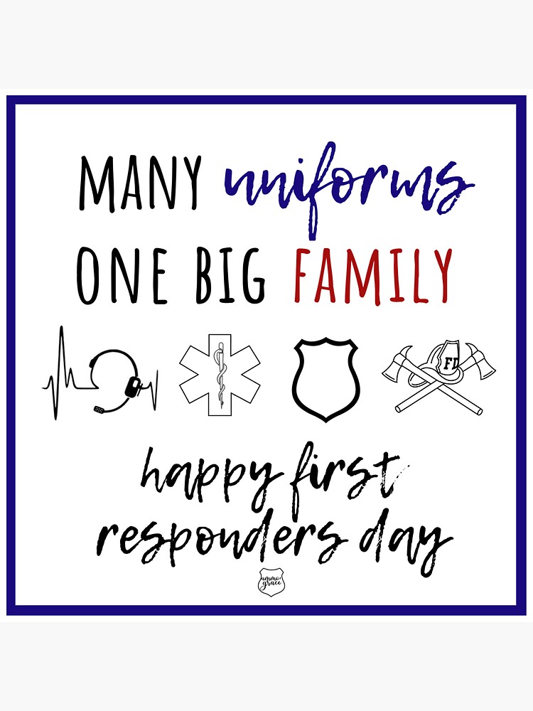 "National First Responders Day Stickers, T-shirts, Mugs, Postcards ...
