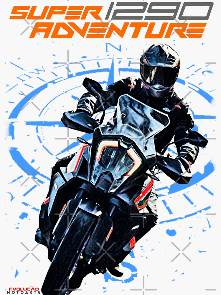 "KTM 1290 SAT Super Adventure S 2022" Sticker for Sale by Evomotoarte ...
