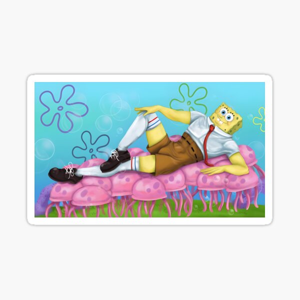 Sexy Spongebob Sticker For Sale By Dieterriedel Redbubble