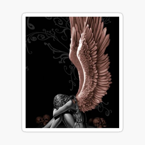 "Fallen Angel" Sticker for Sale by PreciousX3 | Redbubble