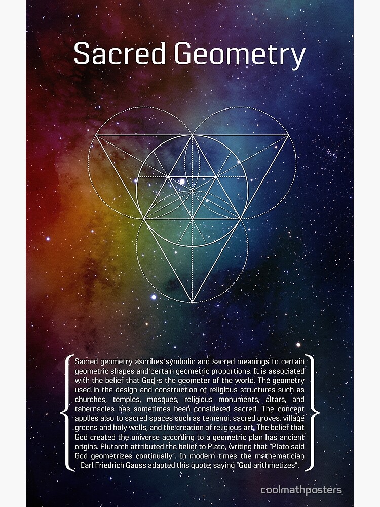 "Sacred Geometry" Poster by coolmathposters | Redbubble