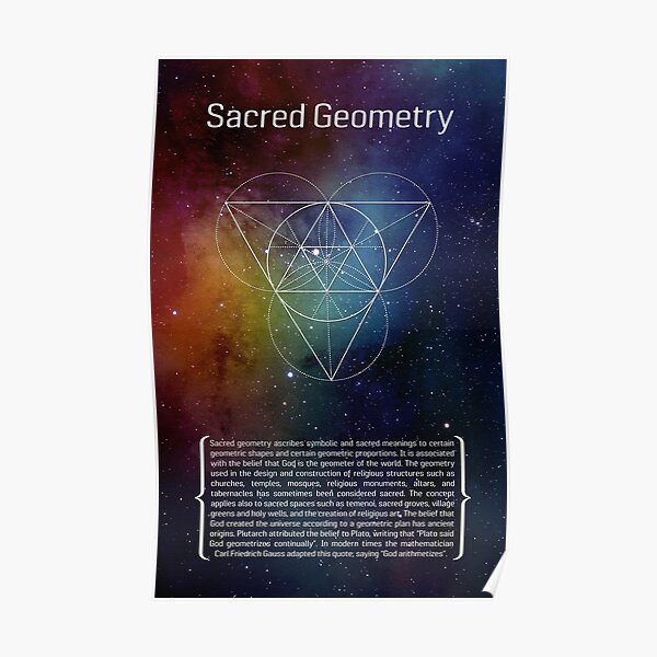 "Sacred Geometry" Poster by coolmathposters | Redbubble