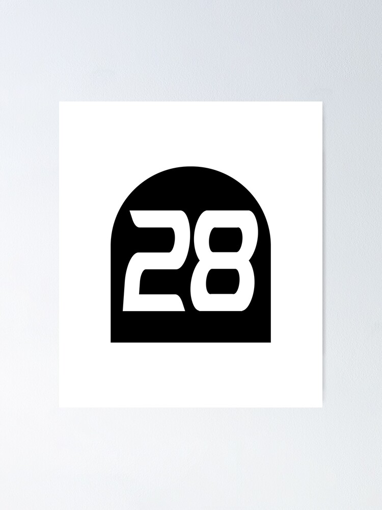 "Number 28" Poster for Sale by NumbersFort | Redbubble