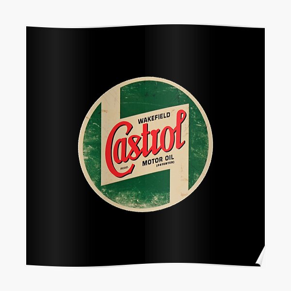 "classic oil logo castrol company" Poster for Sale by raultuttle ...