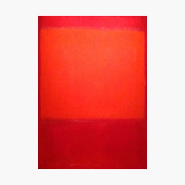Lámina fotográfica «Mark Rothko - rojo, pintura de mark rothko, obra de ...