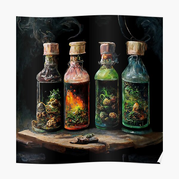 "The Potion Station Painting" Poster for Sale by Solemny | Redbubble