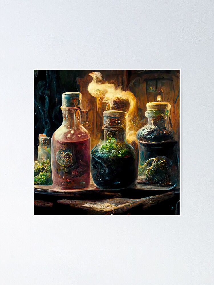 "The Whimsical Fantasy Potions Concept Art" Poster for Sale by Solemny ...