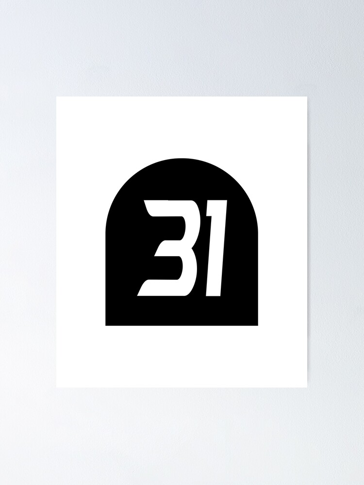 "Number 31" Poster for Sale by NumbersFort | Redbubble