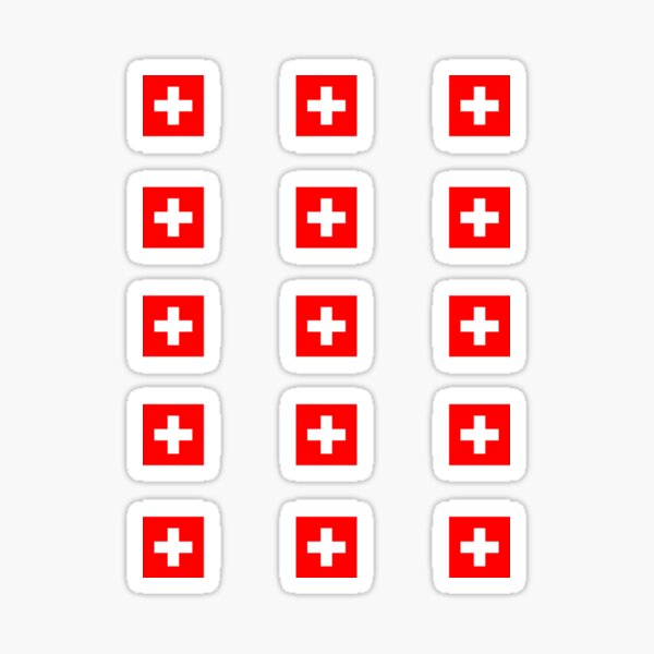 "Switzerland - Swiss Flag Pack" Sticker for Sale by FlagsWorld | Redbubble
