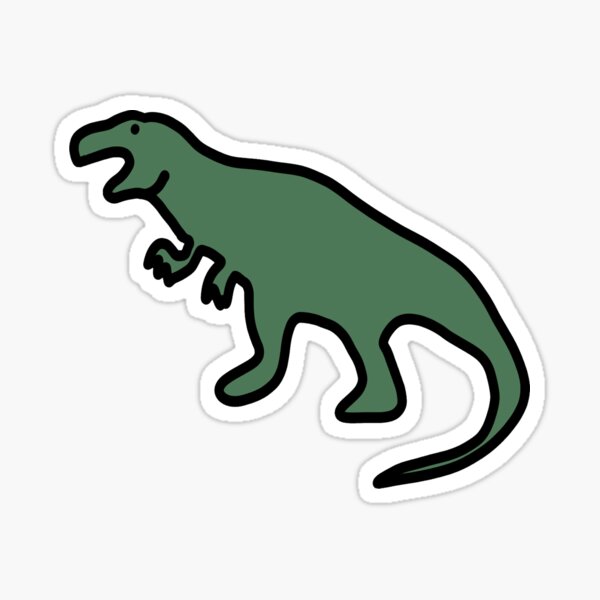 "Tyrannosaurus Momo" Sticker for Sale by pookapencil | Redbubble