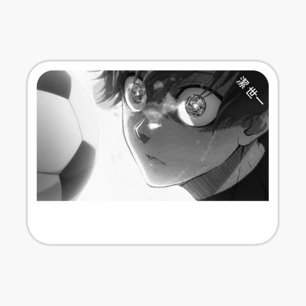 "Isagi Yoichi black and white - BLUE LOCK" Sticker for Sale by ...