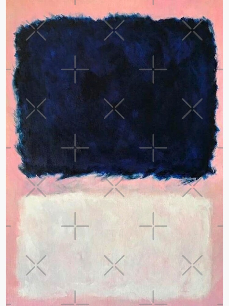 "Mark Rothko, pink ,dark blue, white, mark rothko painting , artwork by ...