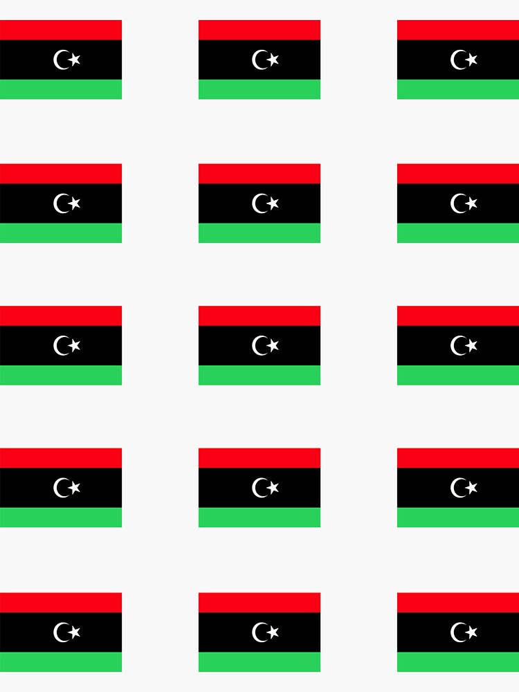 "Libya - Libyan Flag Pack" Sticker for Sale by FlagsWorld | Redbubble