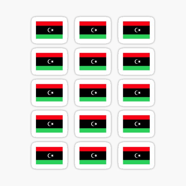 "Libya - Libyan Flag Pack" Sticker for Sale by FlagsWorld | Redbubble