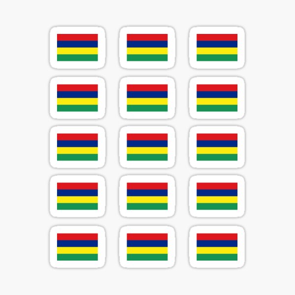 "Mauritius - Mauritian Flag Pack" Sticker for Sale by FlagsWorld ...
