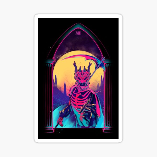 "Deathless Knight" Sticker for Sale by lettrebag | Redbubble