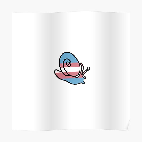 "LGBTQ Trans Gender Gender Snail Flag Symbol" Poster for Sale by ...