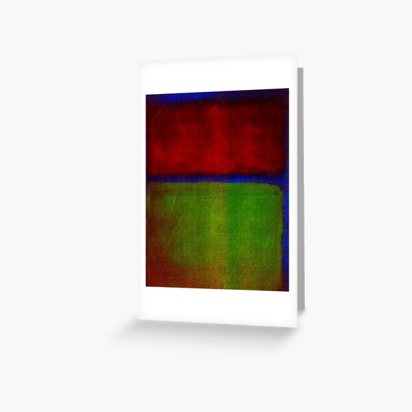 "Mark Rothko, mark rothko painting , artwork by mark rothko" Greeting ...