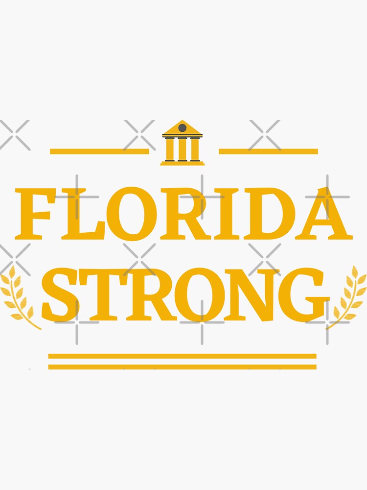 "florida strongg, florida strong bucs, classic" Sticker for Sale by ...