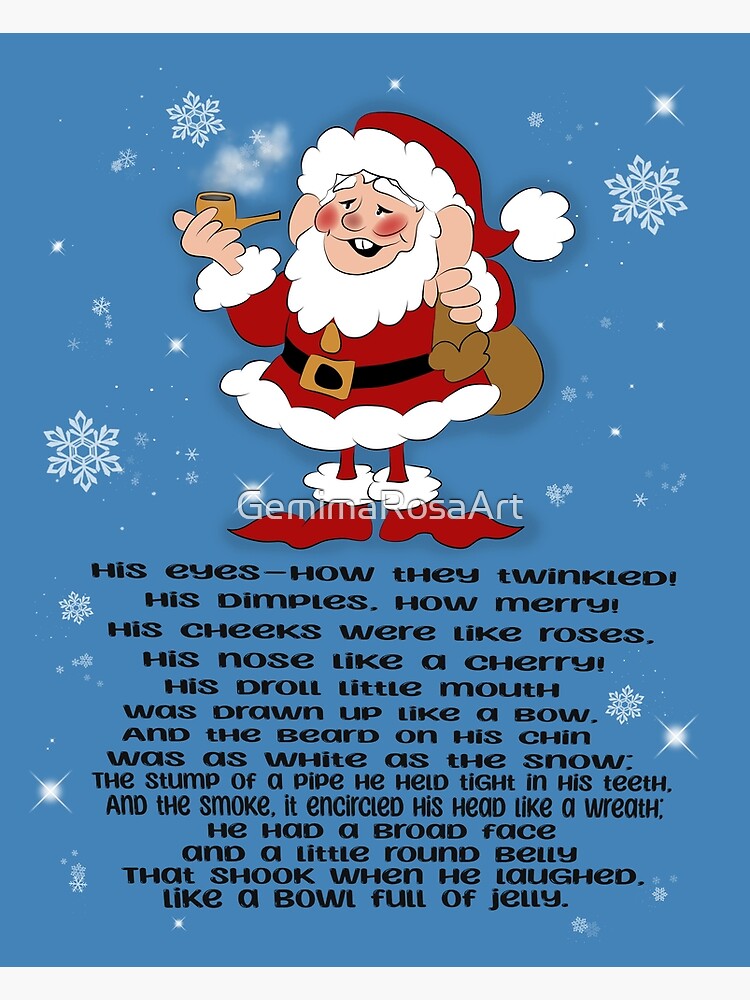 "Saint Nicholas Poem" Poster for Sale by GemimaRosaArt | Redbubble