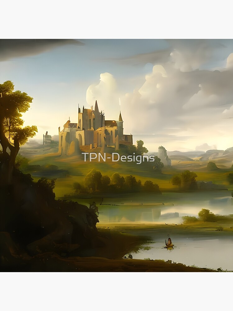 "Castle and Moat landscape" Poster for Sale by TPN-Designs | Redbubble