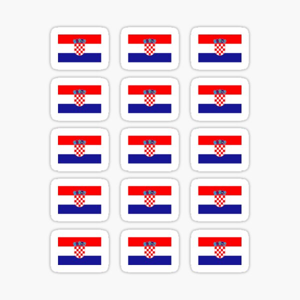 "Croatia - Croatian Flag Pack" Sticker for Sale by FlagsWorld | Redbubble