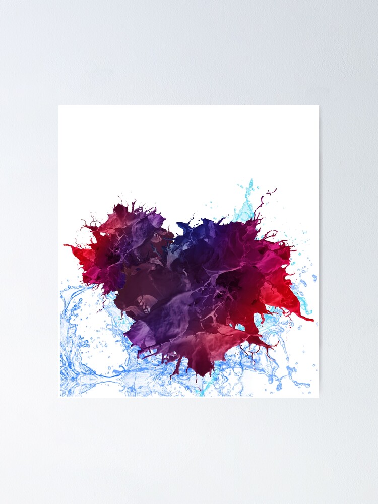 "SPLASH - Abstract Colorful Liquid Splash Art Design " Poster for Sale ...