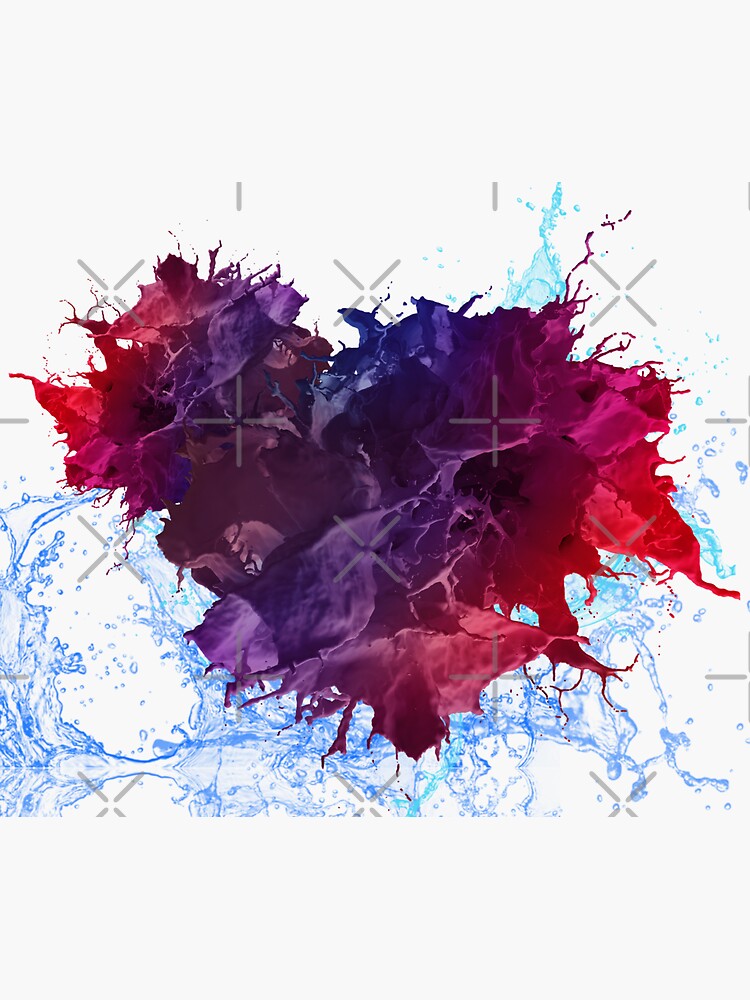 "SPLASH - Abstract Colorful Liquid Splash Art Design " Sticker for Sale ...