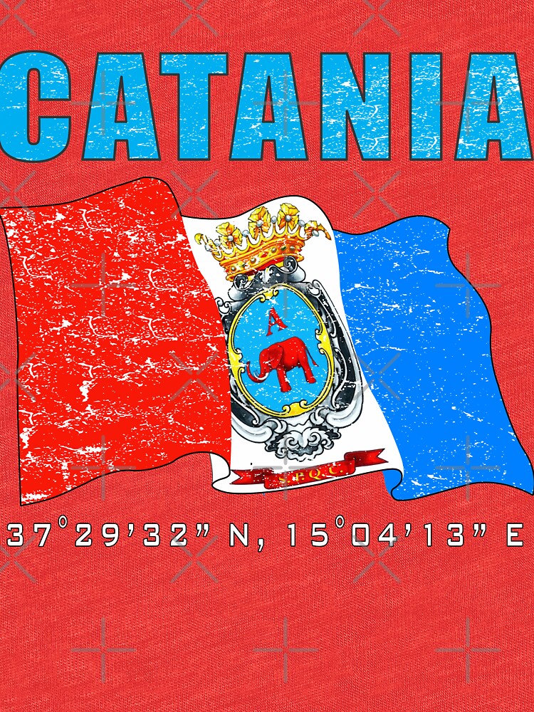 "Catania Sicily Italy Sicilian Flag" T-shirt by ShopItalySicily | Redbubble