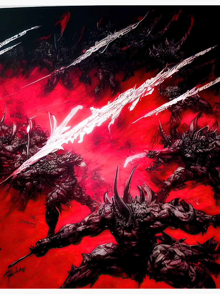 "Dark fantasy battlefield" Sticker for Sale by Shadow-Spectrum | Redbubble