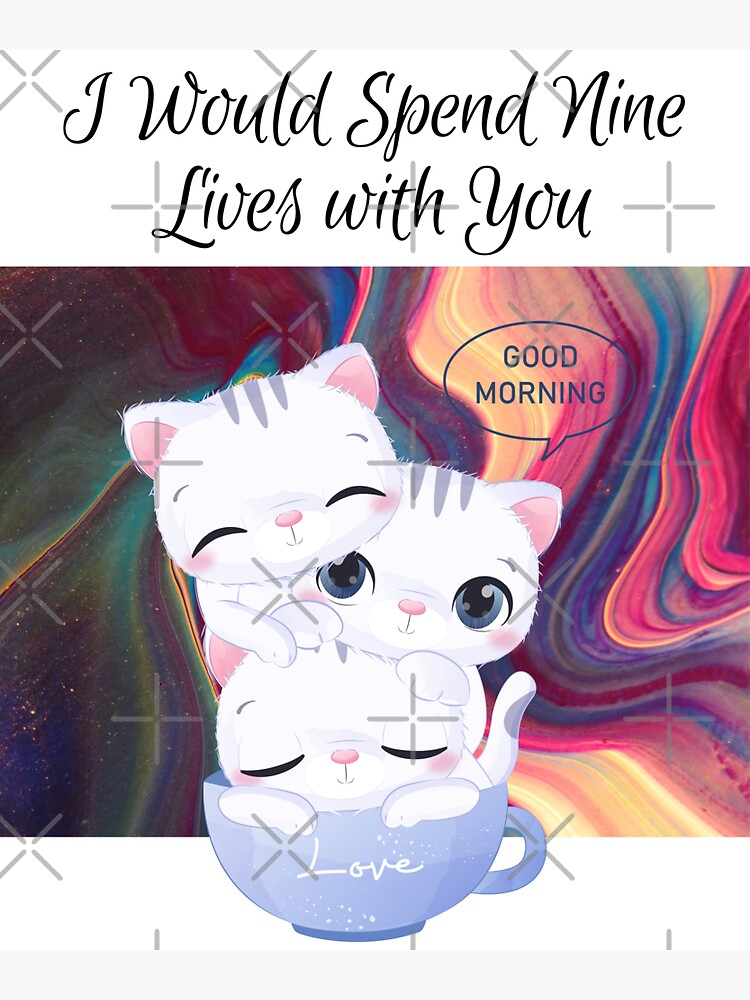 "I would spend Nine Lives with You - Good Morning - Three White sleepy ...