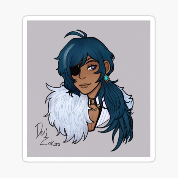"Genshin Impact - Kaeya" Sticker for Sale by Devi Zakura | Redbubble
