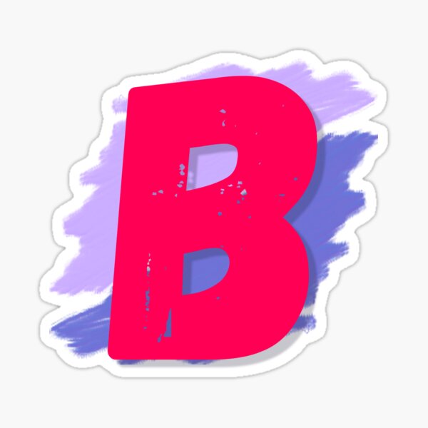 "The Letter B" Sticker for Sale by PixelBombs | Redbubble