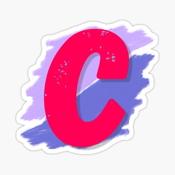 "The Letter C" Sticker for Sale by PixelBombs | Redbubble