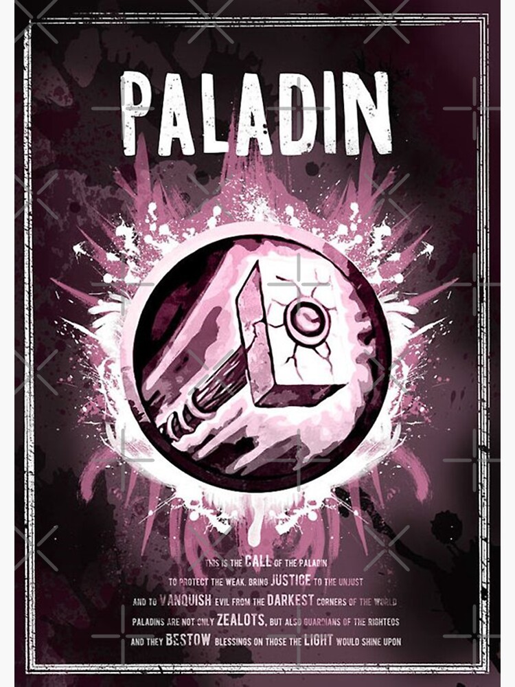 "Paladin" Sticker for Sale by Shiiraoka | Redbubble
