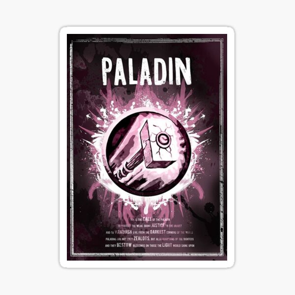 "Paladin" Sticker for Sale by Shiiraoka | Redbubble