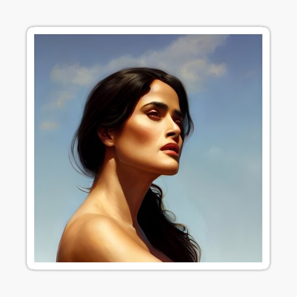 "salma hayek" Sticker for Sale by carmen3len | Redbubble