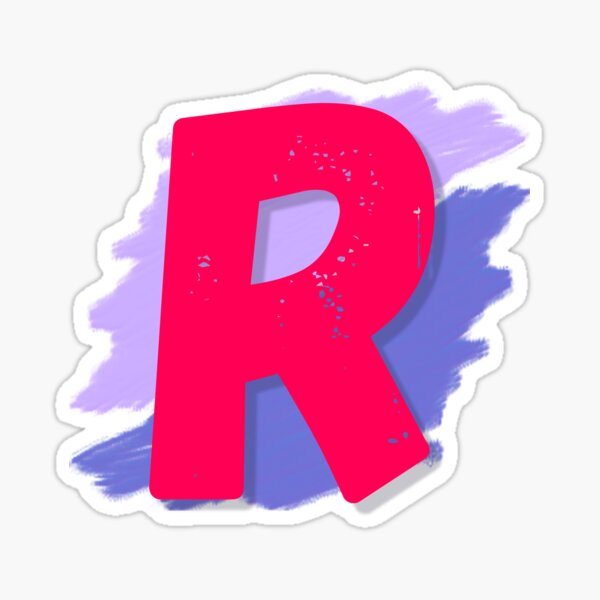 "The Letter R" Sticker for Sale by PixelBombs | Redbubble